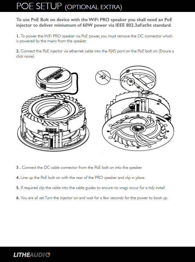 Lithe Audio PRO PoE Bolt-on - Lithe Audio LTD